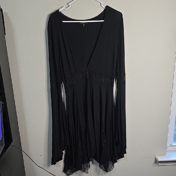 Dolls Kill | Dresses | Widow Flare Sleve Dress From Dolls Kill | Poshmark